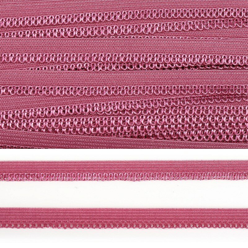 Резинка ажурная бельевая шир.10мм цв.256 розовый рубин упак.10 м