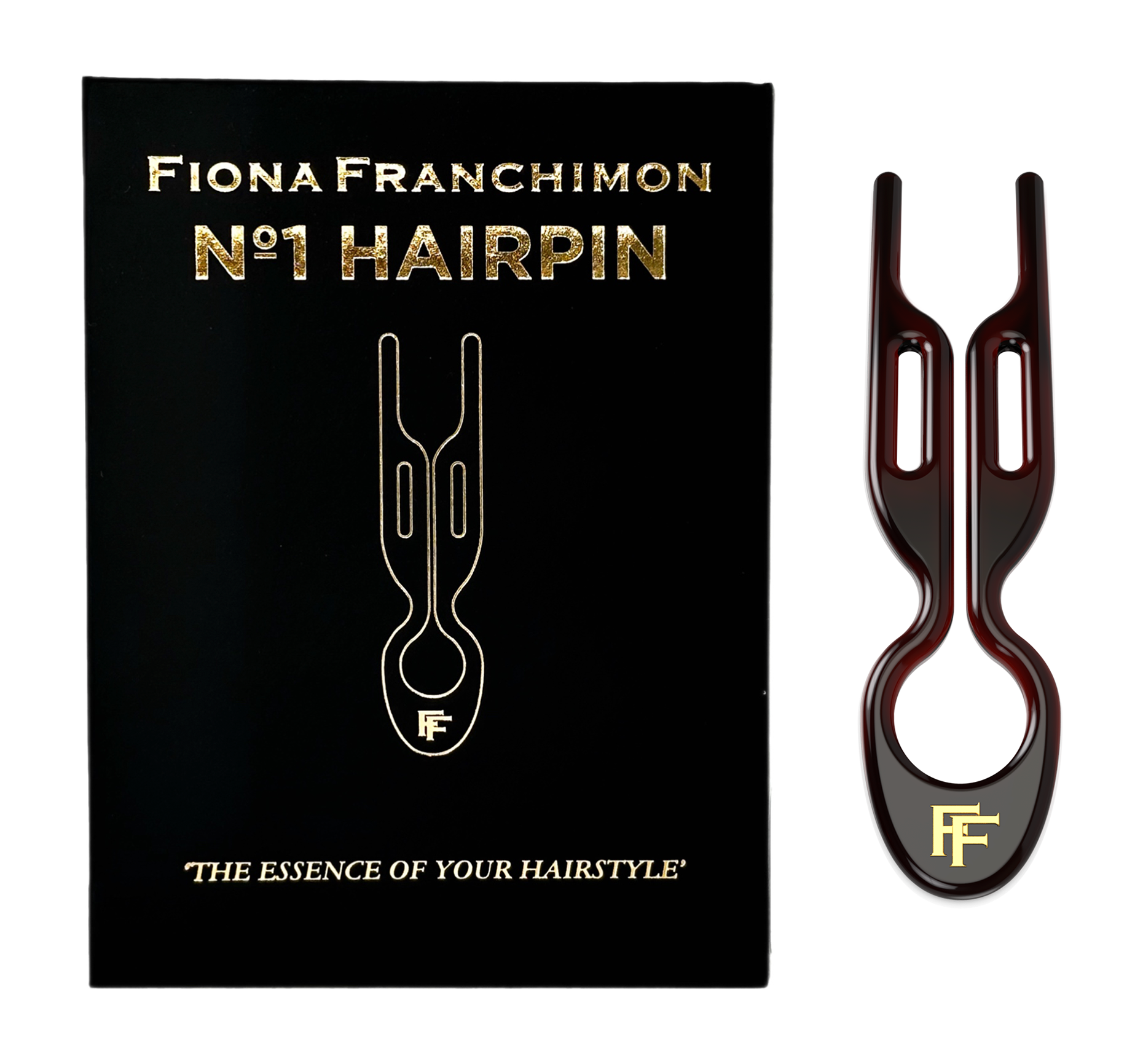 FIONA FRANCHIMON Шпильки No1 Hairpin Коричневого цвета (набор из 3 шпилек)