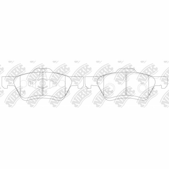 Колодки тормозные дисковые Nibk PN0071, 4 шт