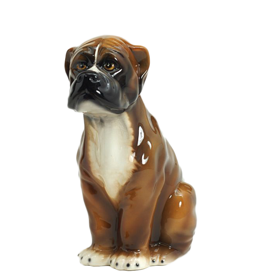 Фигурка Boxer щенок Боксера, керамика, высота 30 см, тематика животные