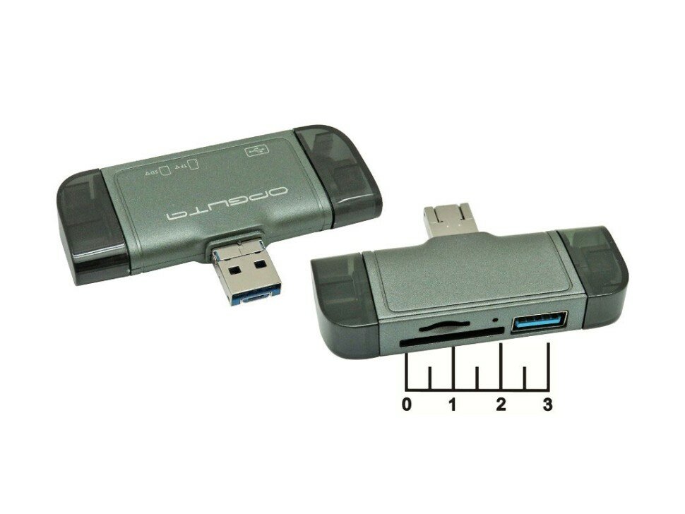 Card Reader USB/SD/micro SD/Type C/Lightning/micro USB Орбита OT-PCR27