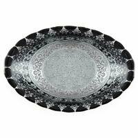 Блюдо овальное AKCAM "Серебро Хюррем" 20 см