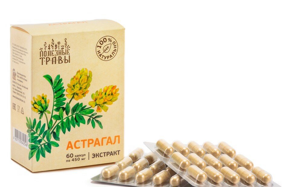 Астрагал 60 капсул НПФ Пчела и человек ООО