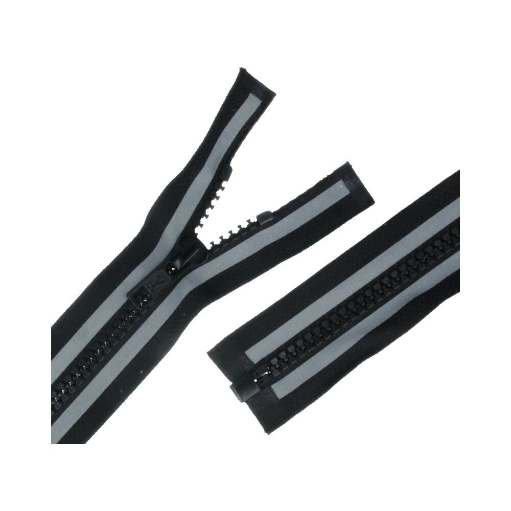 G3051S со светоотр. полосой 70 см Тип 5 разъёмная однозамковая черный №310