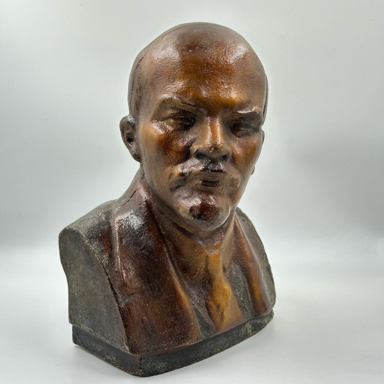 Бюст Владимир Ленин Высота 24 см Вес 6 кг Металл! Редкое исполнение!