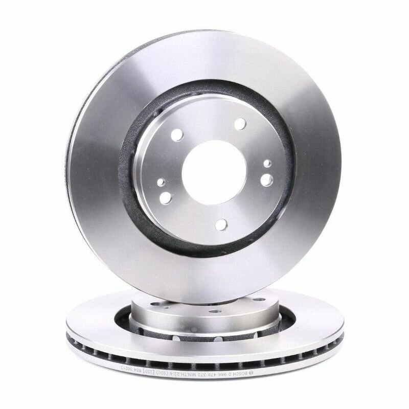 Диск тормозной передний вентилируемый Bosch 0986479372, для а/м Citroen, Mitsubishi, Peugeot