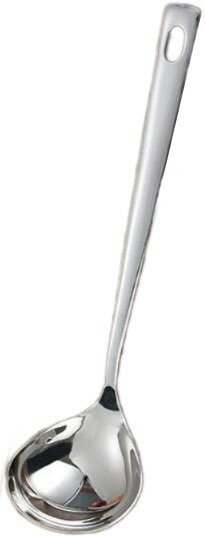 Половник CRAZY PAN, серебро, пищевая нержавеющая сталь, высота 27 см, ширина 7.4 см