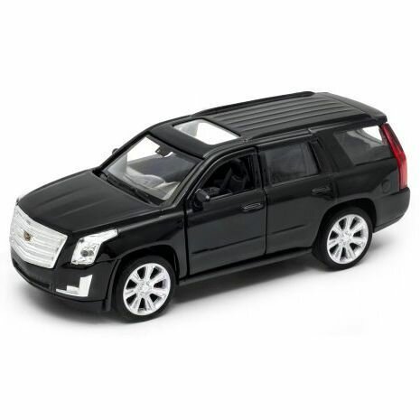Игрушка машинка металлическая 1:32 Cadillac Escalade, пруж. мех, WELLY, черный