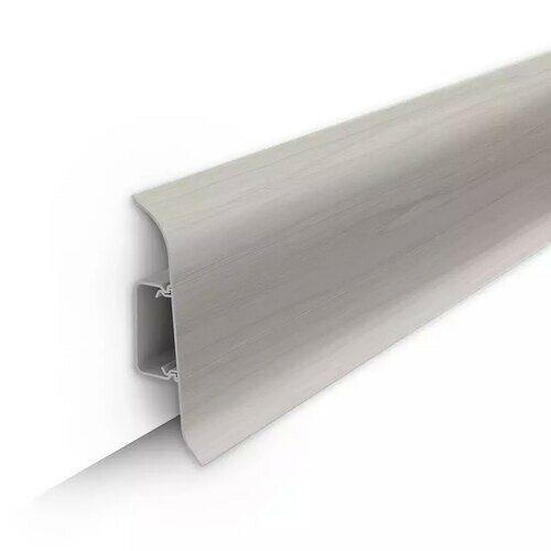 Пластиковый плинтус Идеал Classic 3D 70 мм Клён серый 268