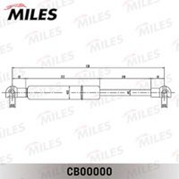 MILES cb00000 (CB00000) упор газовый капота VW Touareg (Туарег) 02-