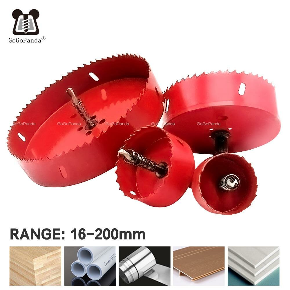 GOGOPANDA Биметаллические кольцевые пилы по дереву 16-200 мм 110mm-1Piece