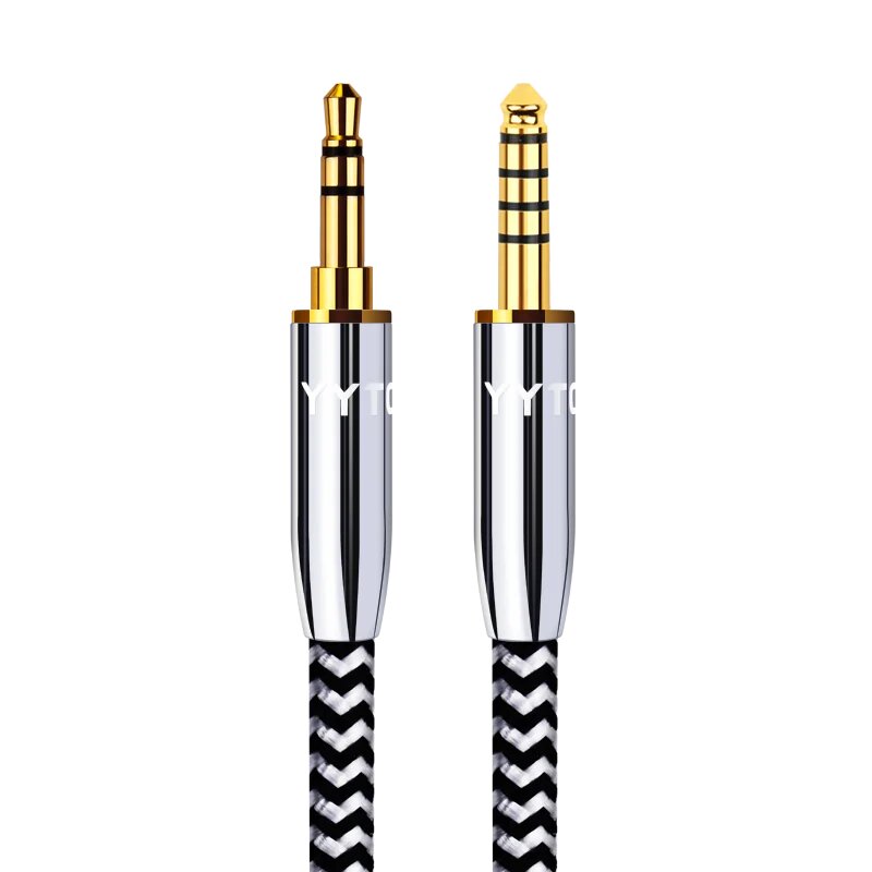YYTCG HIFI аудио кабель 4,4 мм баланс на 3,5 мм AUX 0.5M