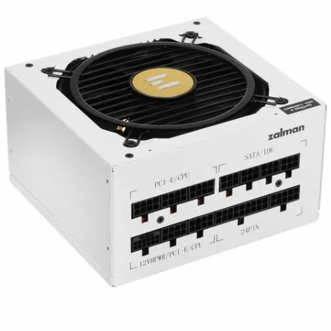 Блок питания Zalman TeraMax II WHITE ZM750-TMX2 WH 750W (ZM750-TMX2 WH) белый - 750 Вт, 80+ Gold, ATX 24-пин, 4 pin + 4 pin x2 CPU, 8 SATA, 3 x 6+2 pin PCI-E