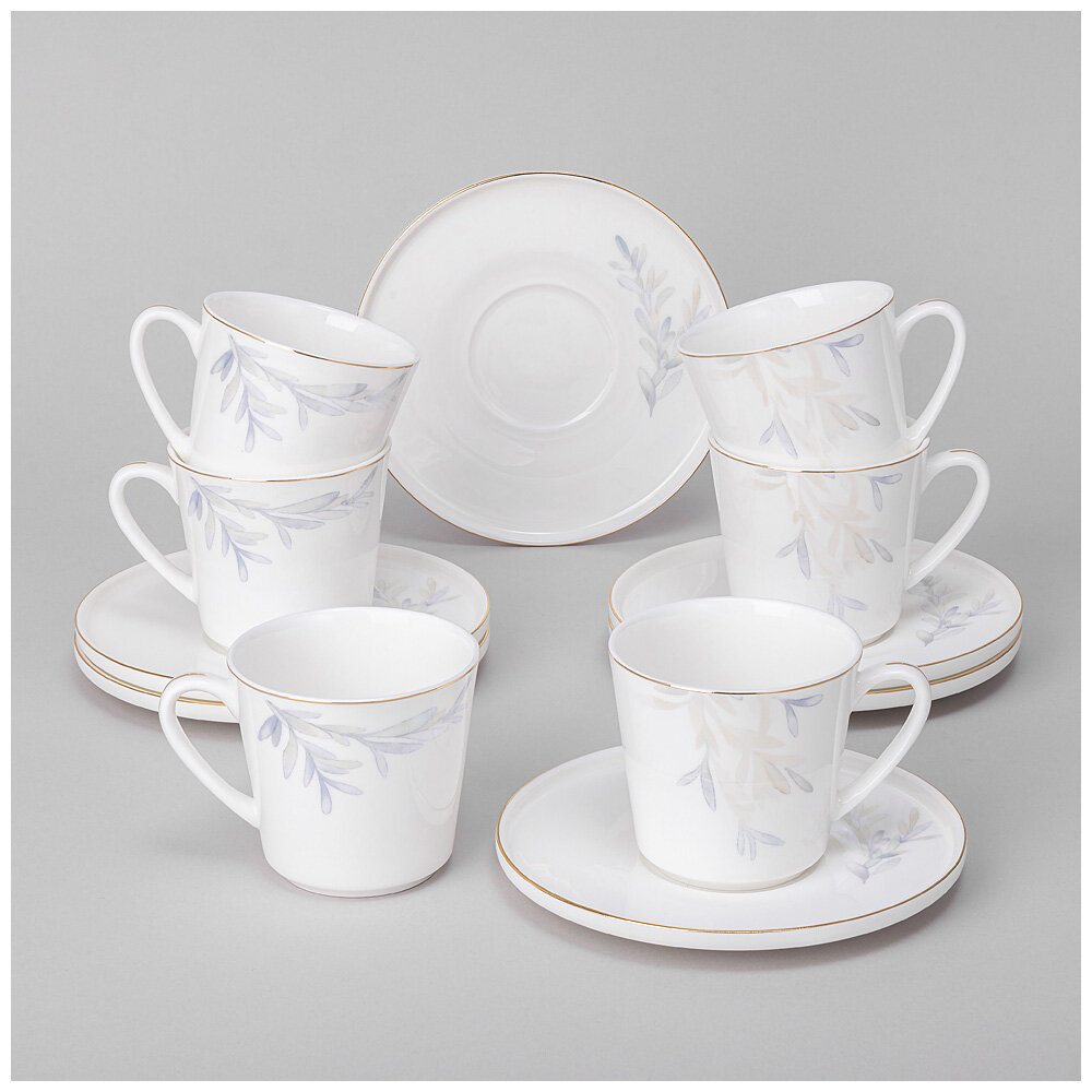 Кофейный набор LEFARD INSPIRATION лаванда на 6 ПЕР. 12 ПР. 220 МЛ (КОР=4НАБ.)