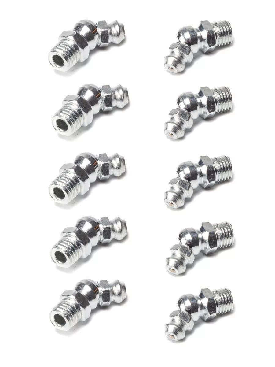 M8 (45 градусов) пресс-масленка тавотница-(комплект 10 шт.)