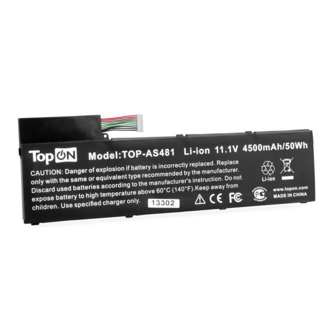 TopON TOP-AS481 Аккумулятор для ноутбука Acer Aspire M3-481. 11.1V 4500mAh 35Wh. PN: AP12A31