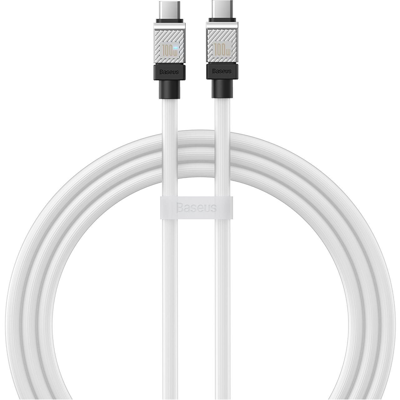 Кабель Baseus CoolPlay Series Fast Charging Cable Type-C to Type-C 100W 1m White (CAKW000202)
