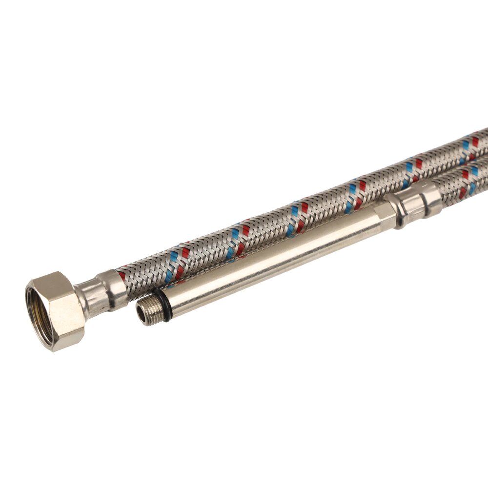 Подводка для смесителя 1/2 ВР-10 мм 80 см длинный наконечник