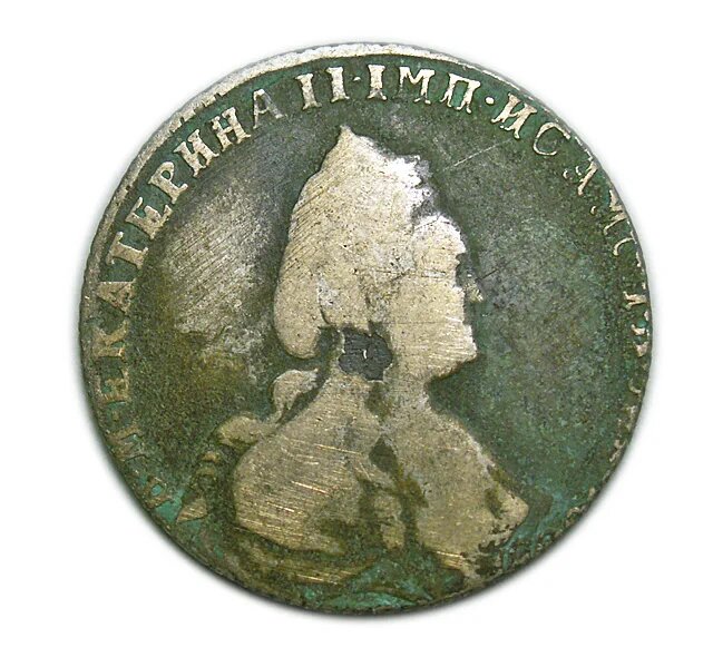 Рубль 1791 года СПБ-ЯА Екатерина 2 новодел сувенирная копия монеты, нумизматика, деньги для коллекции