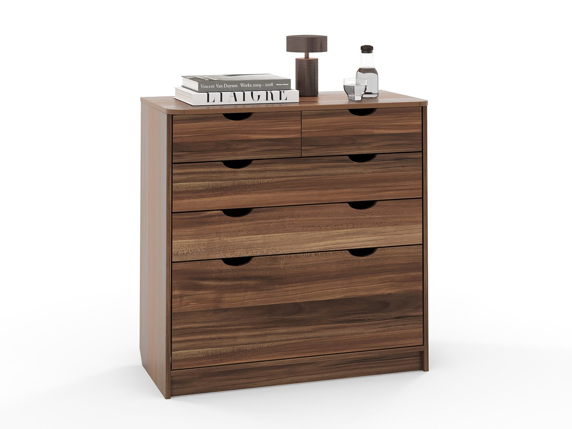 Есэндвич Grand-Лаворо Комод, 90х90х45 см (Слива валлис), с ящиками, для кабинета, для офиса, для детской