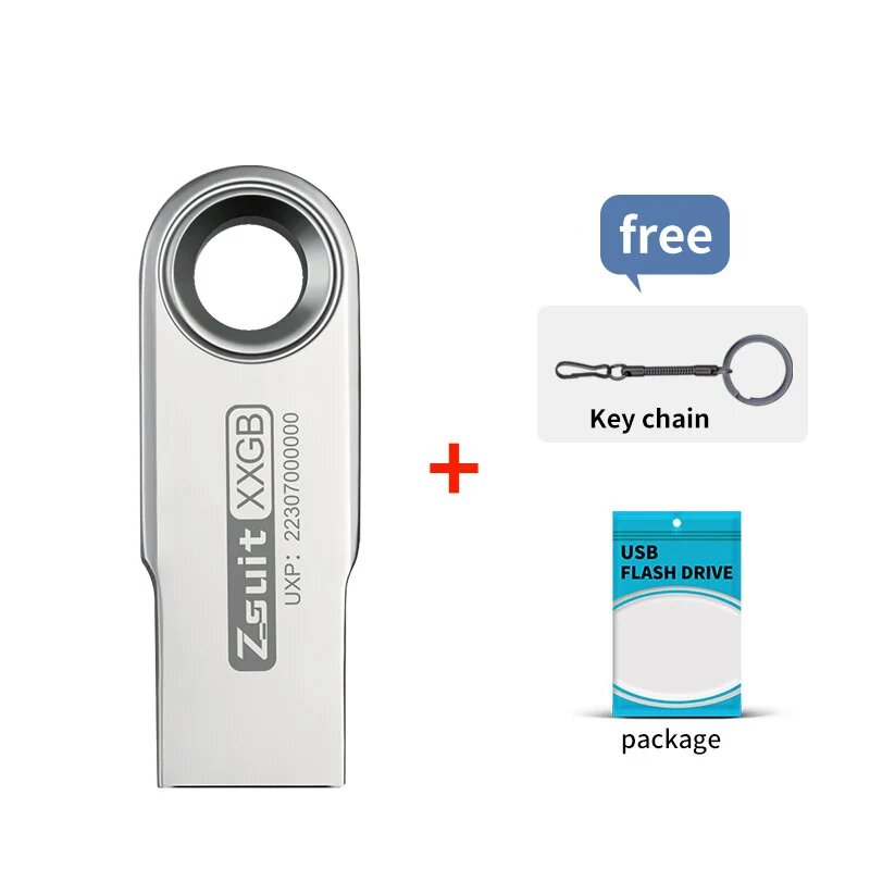 USB-флешка Z－suit CSY 64/128 ГБ 3.0-32gb-1pcs, серебристый