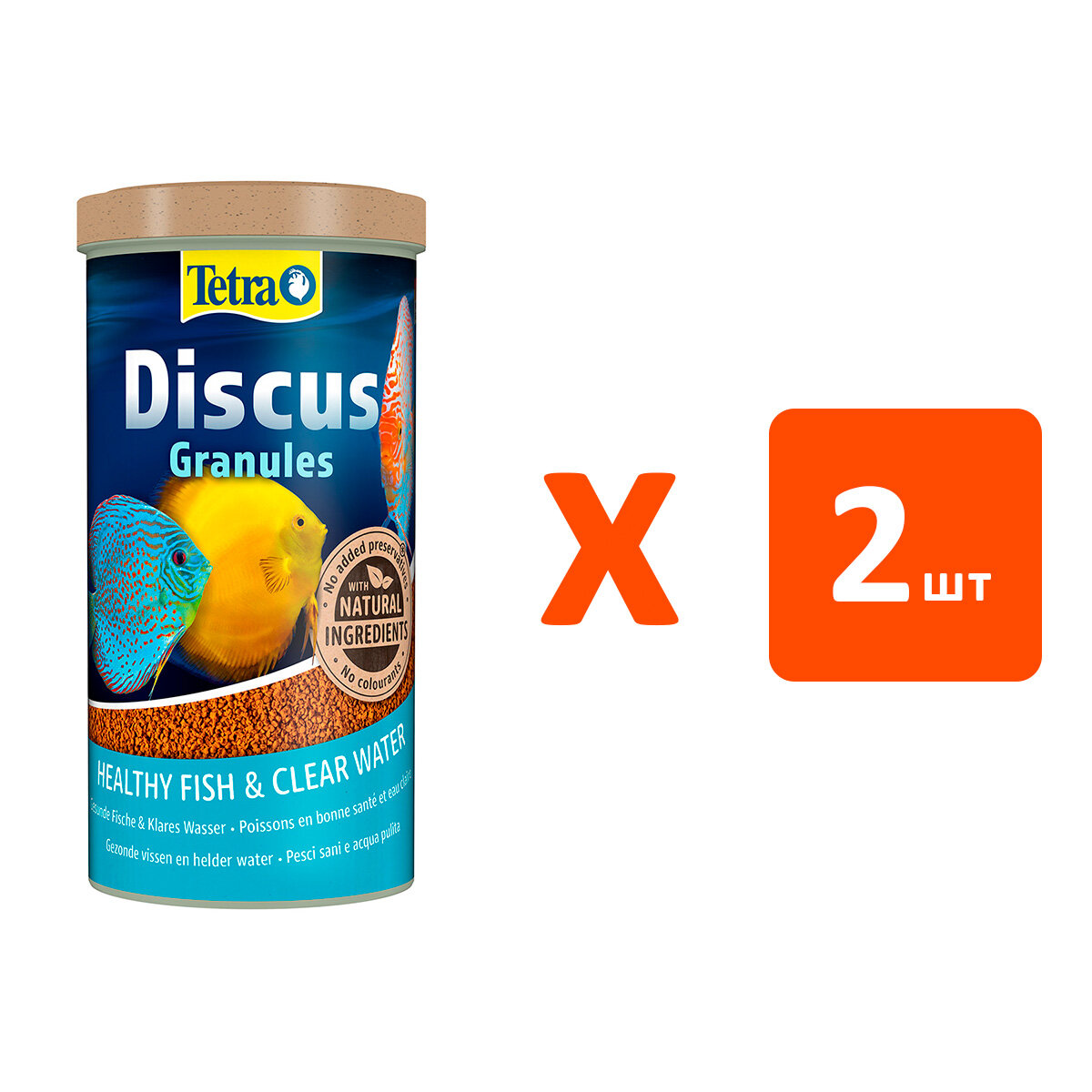 TETRA DISCUS GRANULES корм гранулы для дискусов (1 л х 2 шт)