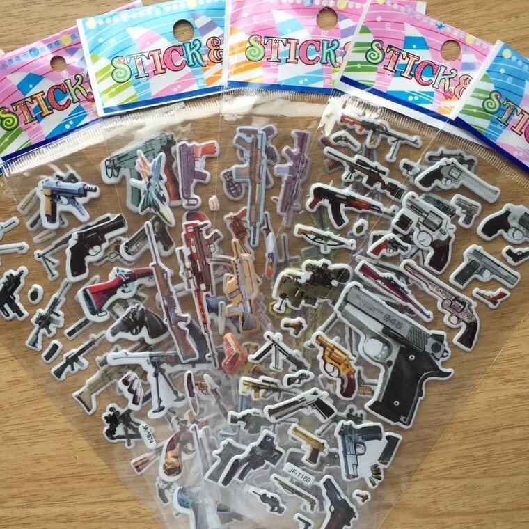 3D наклейки GWOLVES для детей