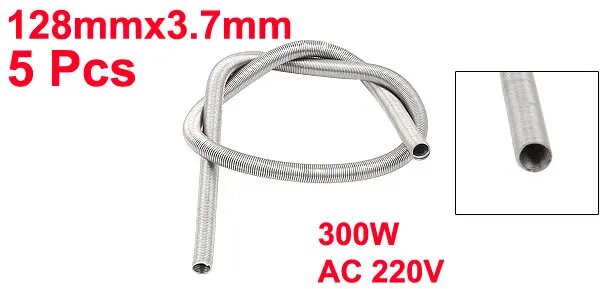 Нагревательный элемент катушка UXCELL 300/500 Вт 3.7mm x 128mm 5pcs