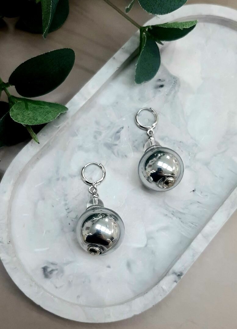 Серьги, муранское стекло, стекло