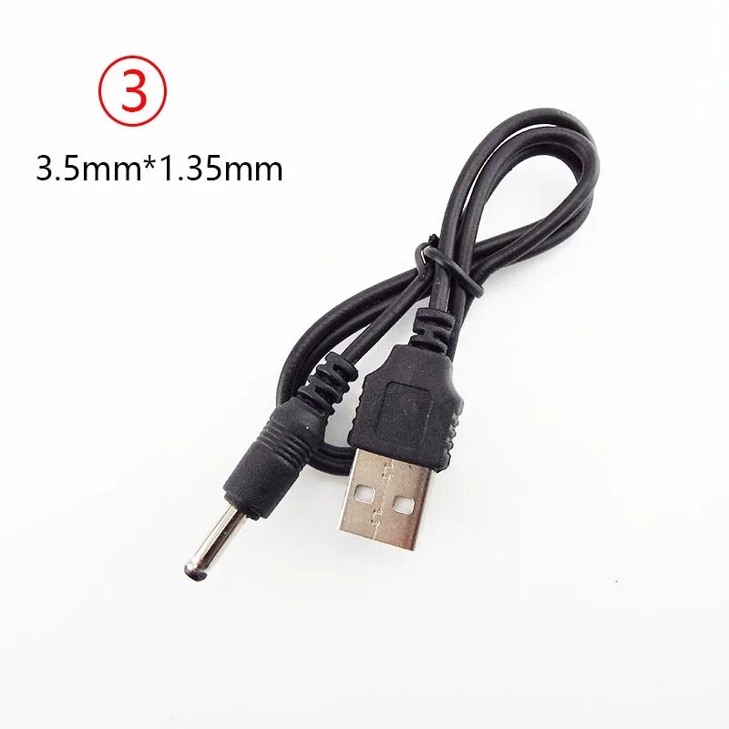USB кабель адаптер разъем A на DC 2.0 3.5x1.35mm