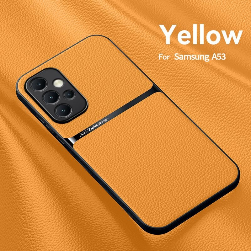 Чехол на Samsung Galaxy A53 5G /(Самсунг Галакси А53) , С защитой камеры / Высококачественная кожа
