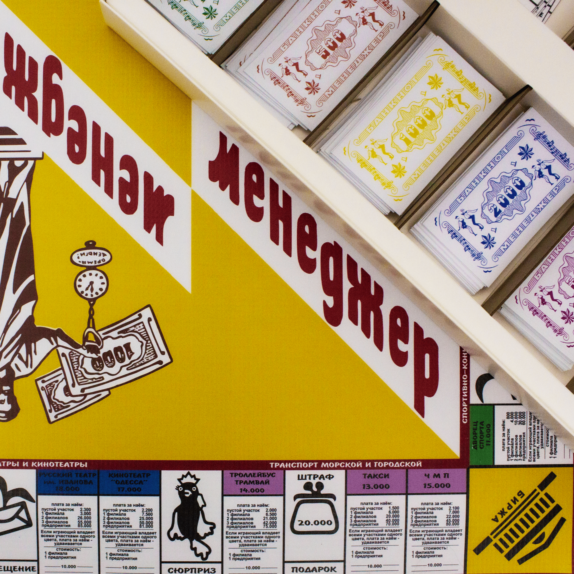 Настольная экономическая игра Менеджер Одесский в обычной коробке