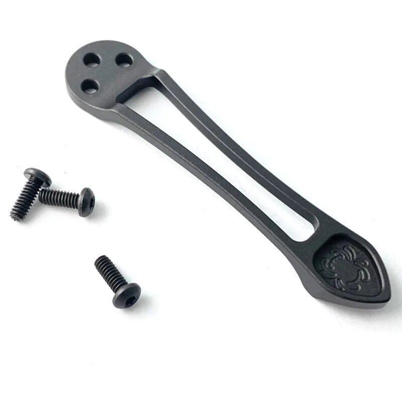 Клипса для глубокого крепления Paramilitary 2 для складных инструментов Spyderc C81, Para Черный, 03