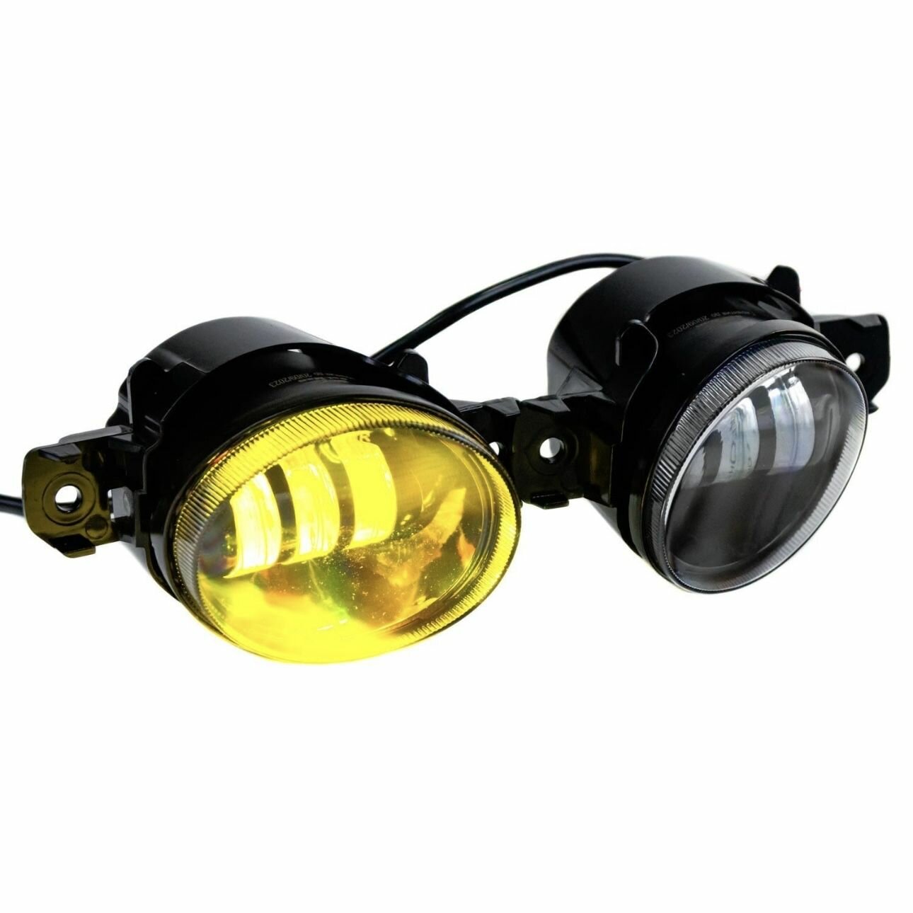 Фары противотуманные Sal-man Nissan / Ниссан, Renault / Рено, Infiniti / Инфинити, LED светодиодные 3000K + 6000K (2-х режимные) (2 шт.)