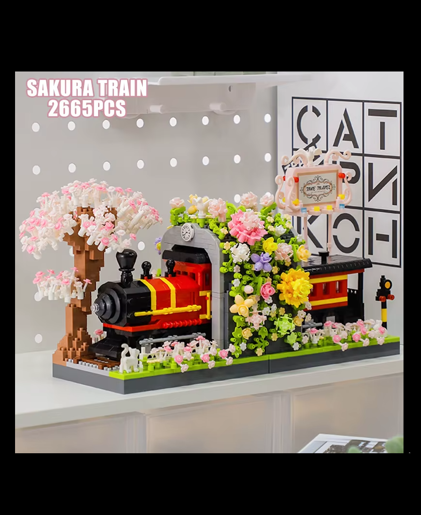 Конструктор 3D из миниблоков Balody Поезд Поставка для книг Букнук, 2665 деталей - BA16387