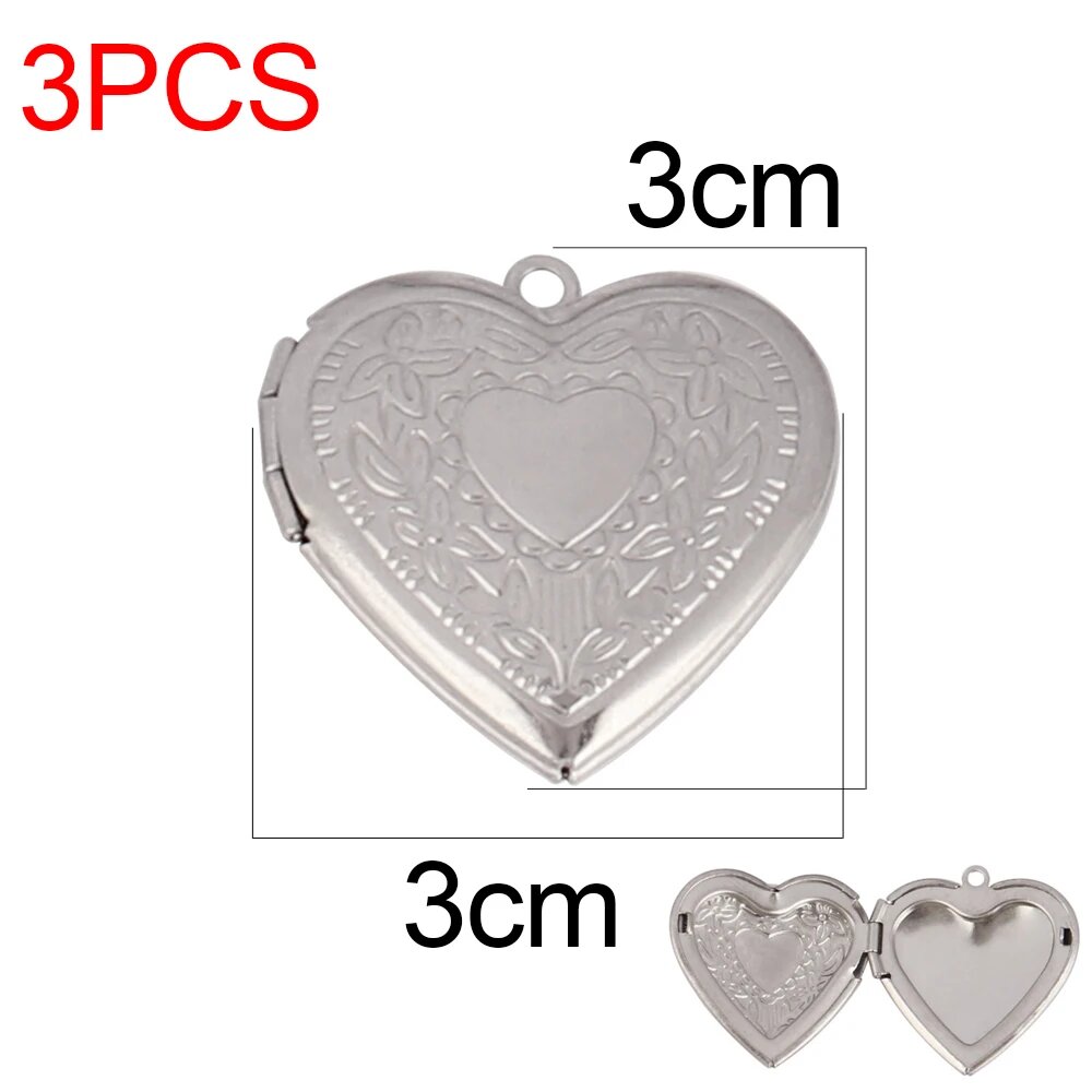 Набор подвесок в виде сердца из нержавеющей стали PUN D1904
