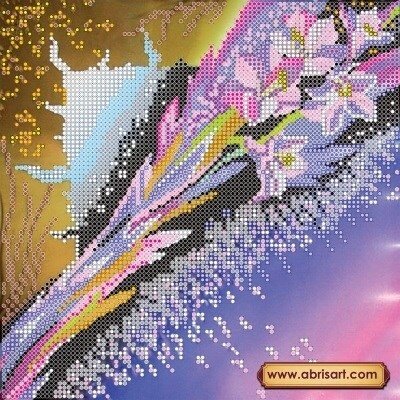 Набор для вышивания бисером Абрис Арт Ветер, 20х20 см, с инструкцией