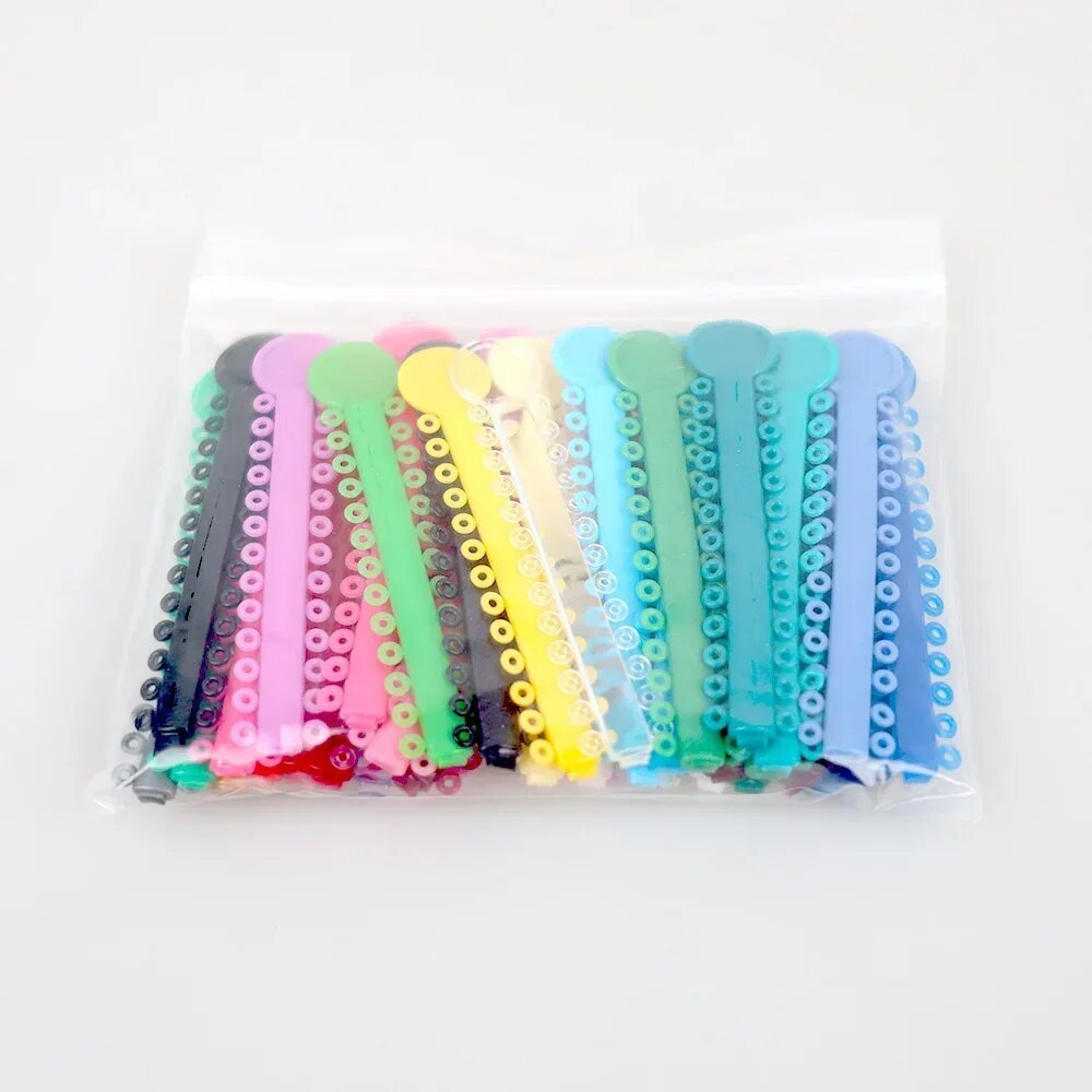 ELIJAH 40 шт./пакет, стоматологическая ортодонтия, эластичные лигатуры, завязки, резиновые ленты, брекеты, лечение зубов, материалы для стоматолога