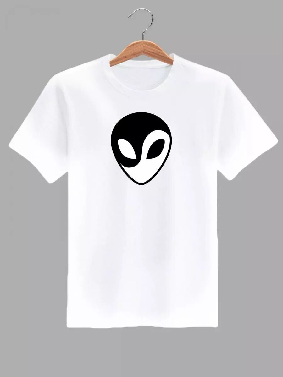 Футболка инопланетянин инь и янь