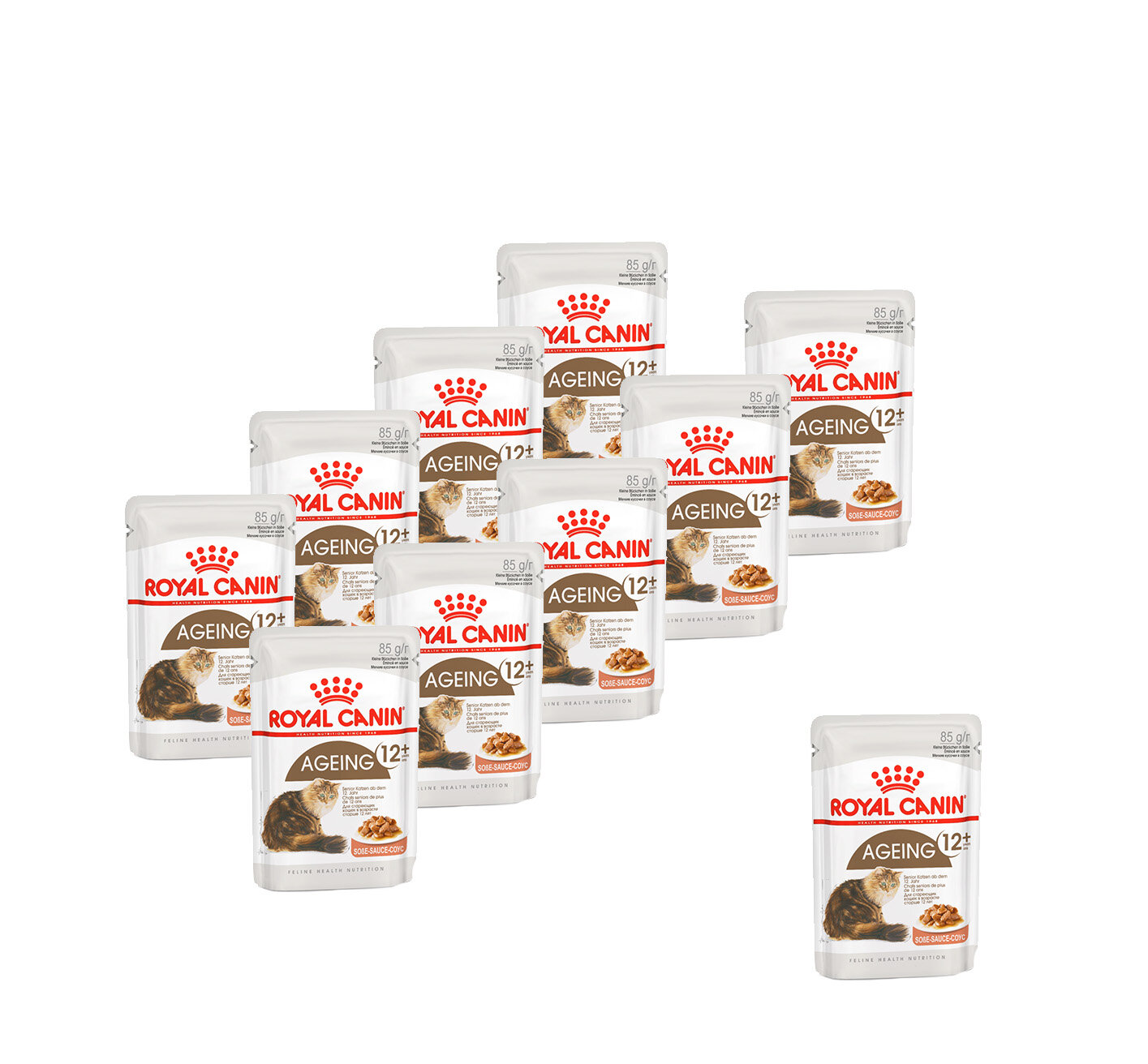 Royal Canin Корм Эйджинг 12+ для кошек старше 12 лет, 0.085 кг х 10 шт.