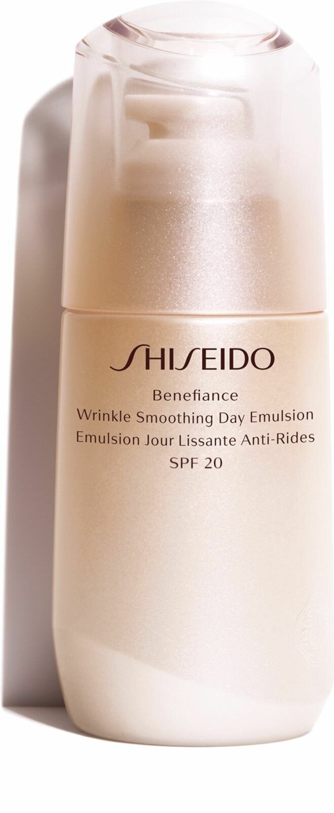Shiseido Benefiance Wrinkle Smoothing Day Emulsion защитная эмульсия против старения кожи SPF 20 75 ml