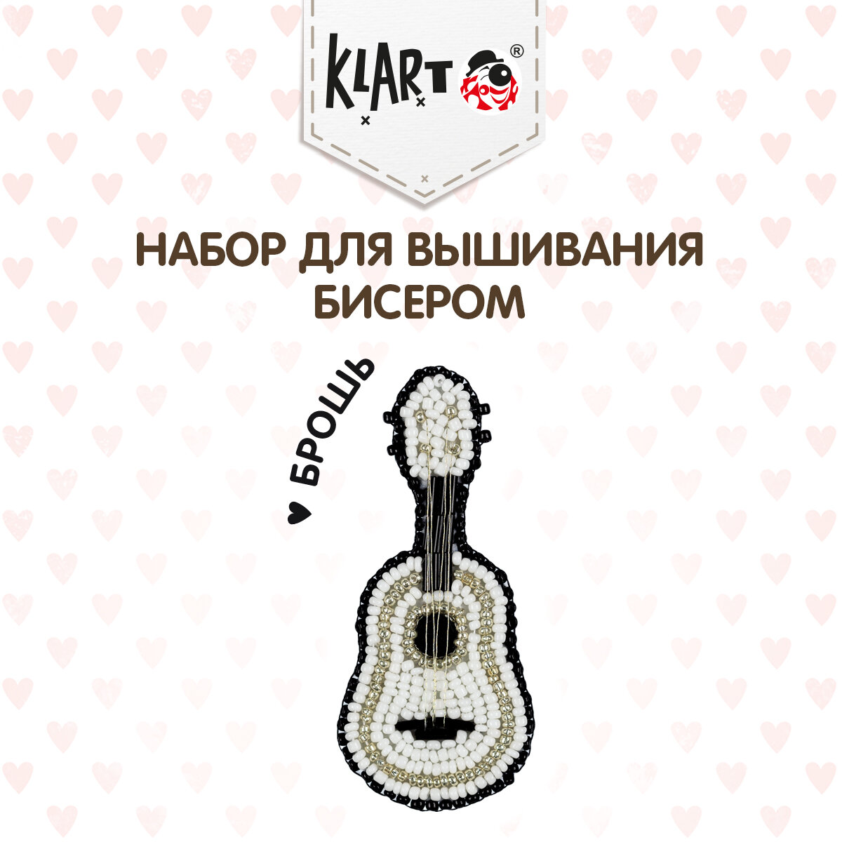 Набор для вышивания Klart 10-038 "Брошь. Укулеле" 3.5 х 8.5 см