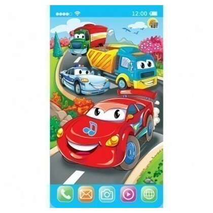 Телефончик Веселые машинки 5 стихов,6 потешек ИМ-7080 Рыжий кот