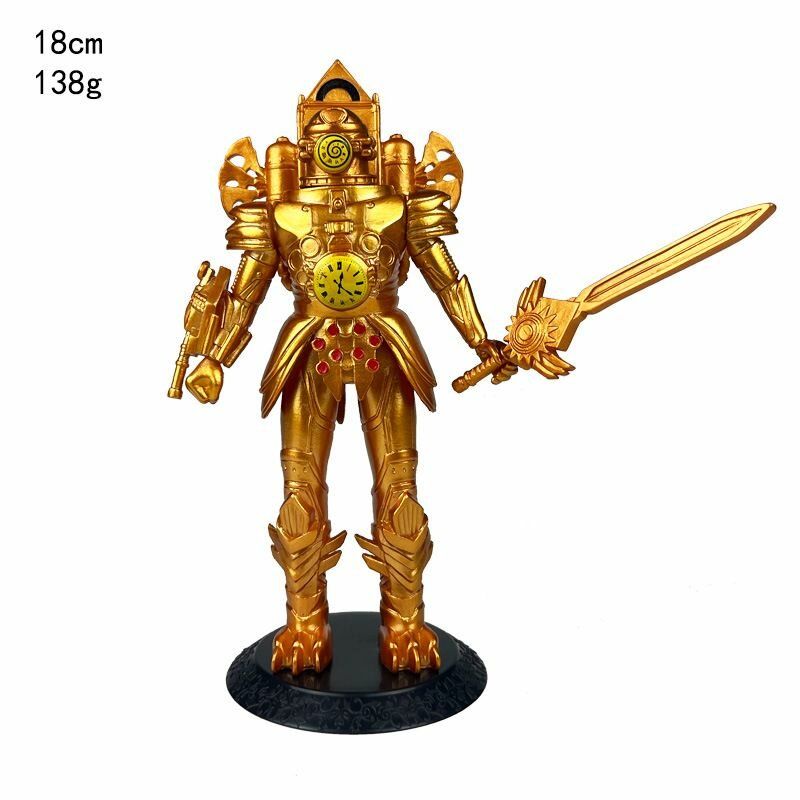 Фигурка Скибиди туалет Титан дрель мен / Skibidi Toilet Great Sword Clock Man (18см, пакет)