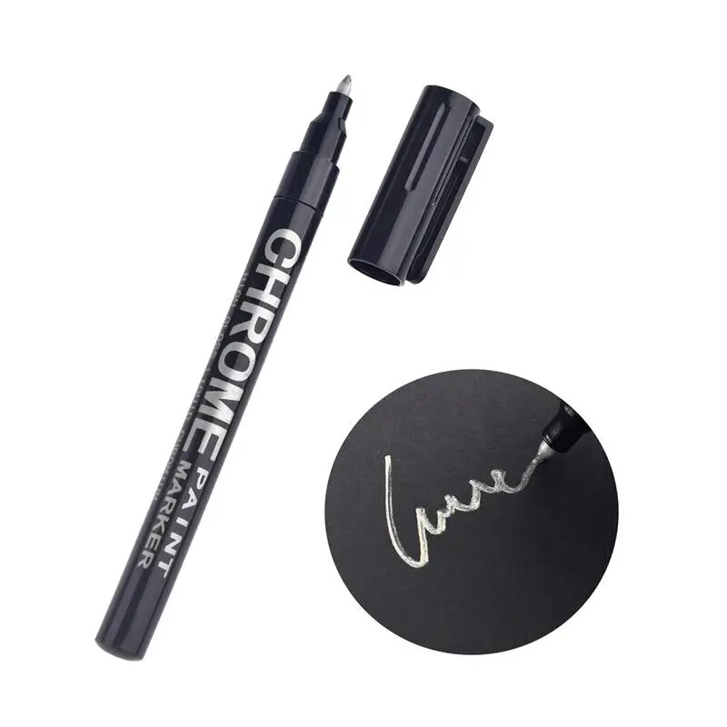 Металлический маркер Chrome Paint Marker, A-Silver 0.7mm