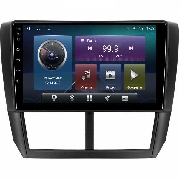 Магнитола CRS-300 Subaru Forester 3 SH 2007-2013, Impreza GH и GE 2007-2011 с Android 14, Процессор 8 ядер, 6/128Gb, Carplay, DSP, 4G(Sim)