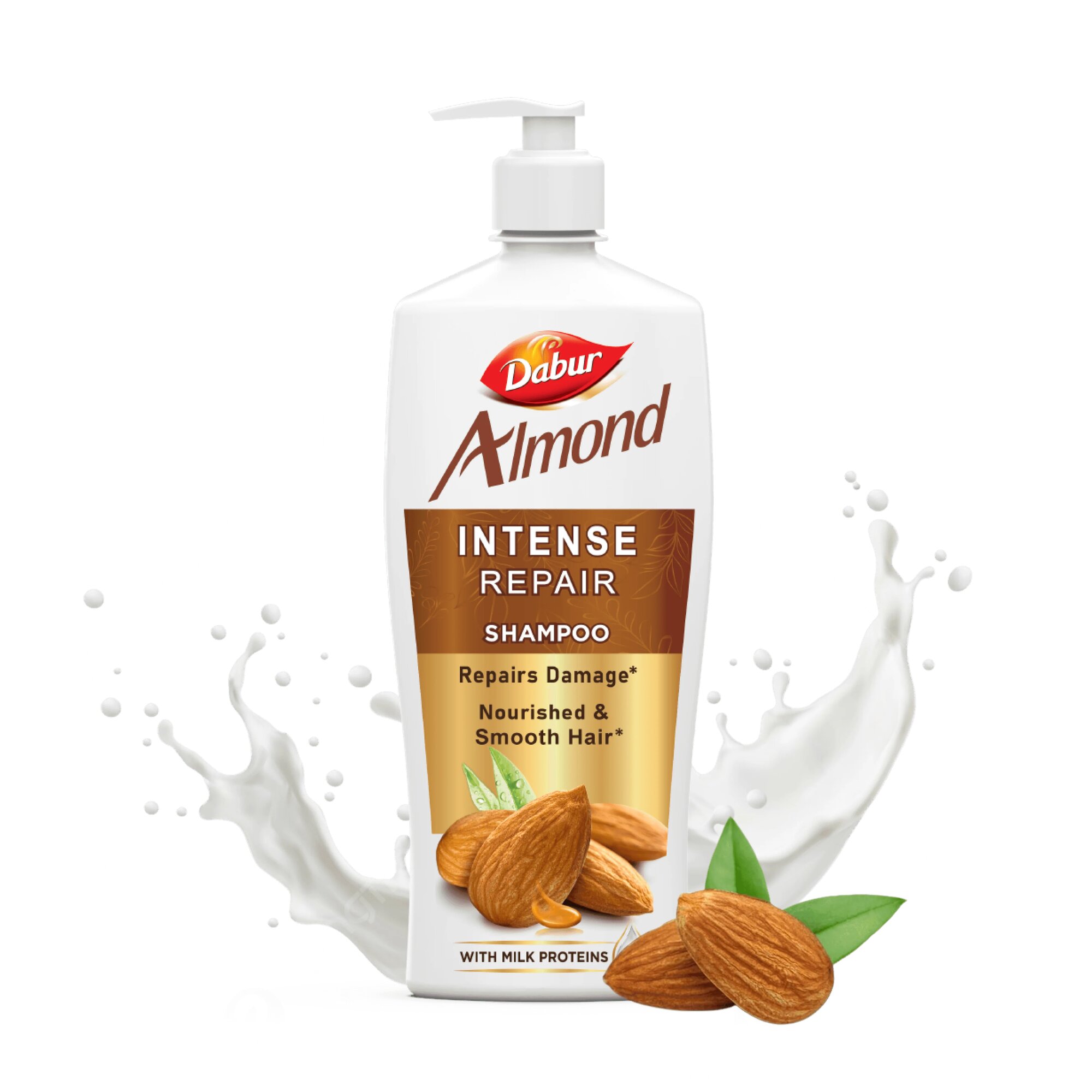 Almond INTENSE REPAIR Shampoo, Dabur (Шампунь миндаль интенсивное восстановление волос, Дабур), с дозатором, 650 мл.