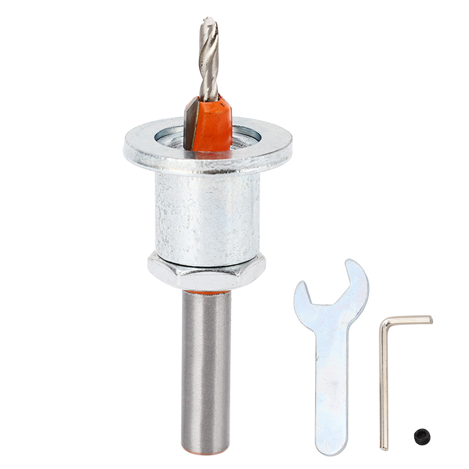 3,5 x 8 мм Серебряный счетчик серебряного цикла, регулируемая глубина сплава Сталь для деревообработки, коническое отверстие с ограниченной остановкой для точного бурения