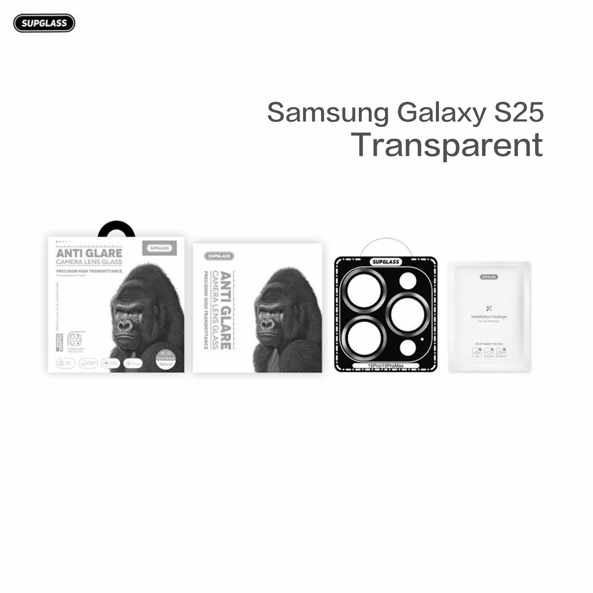 Защитное стекло для камеры SupGlass Samsung S25 Прозрачный