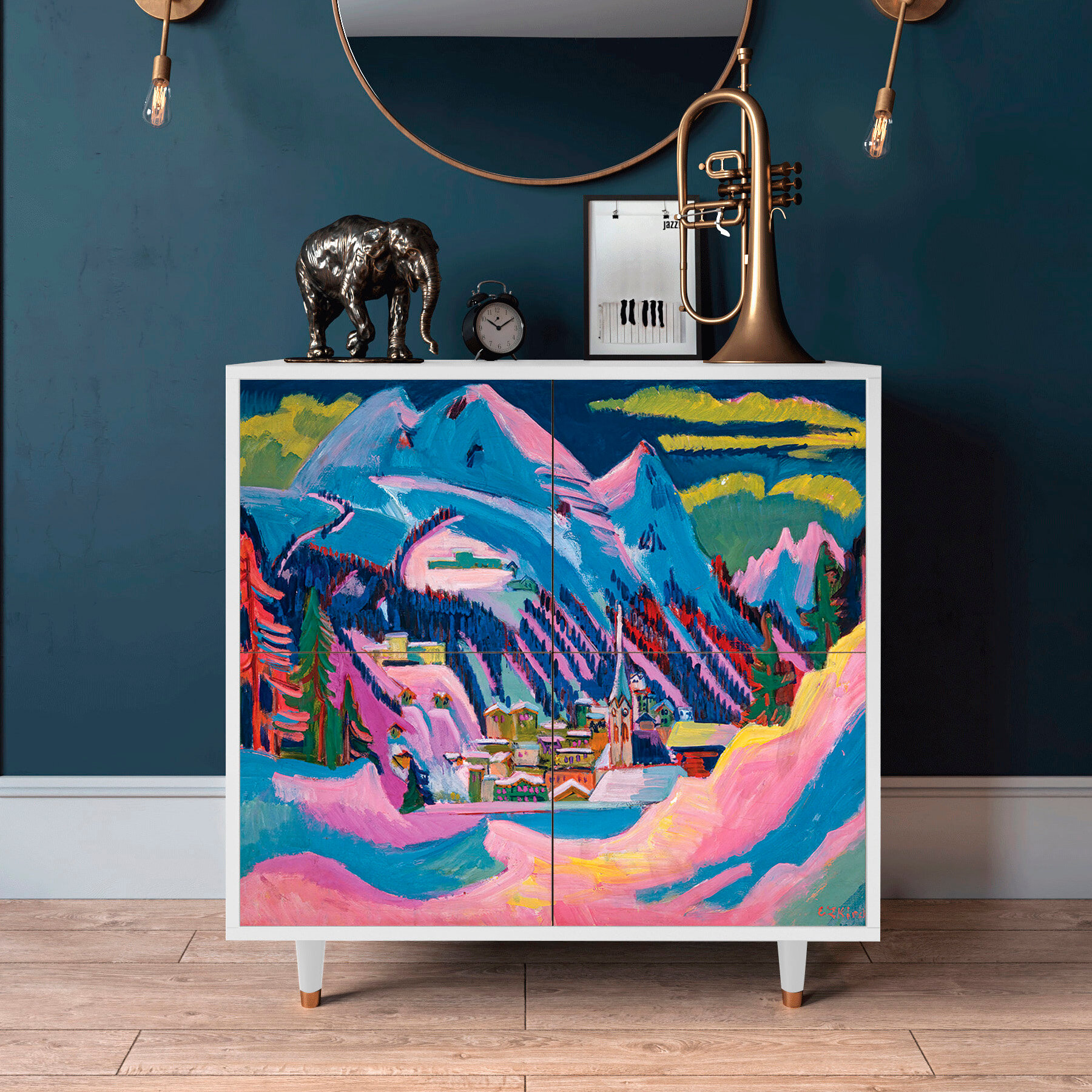 Комод - STORYZ - BS3 Davos Winter by Kircher , Размер - 94 x 96 x 48 см, Цвет корпуса - Белый